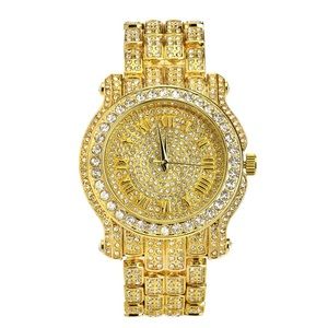 Accessories | 14k Gold Plated Iced Out Set | Poshmark